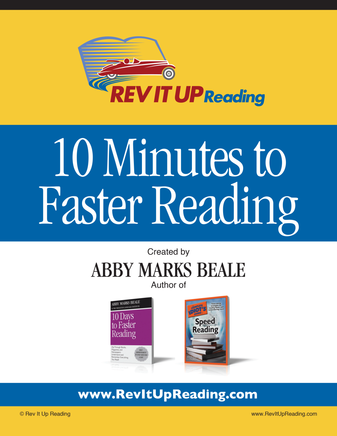 Speed Reading Course - How To Read Faster | Rev It Up Reading